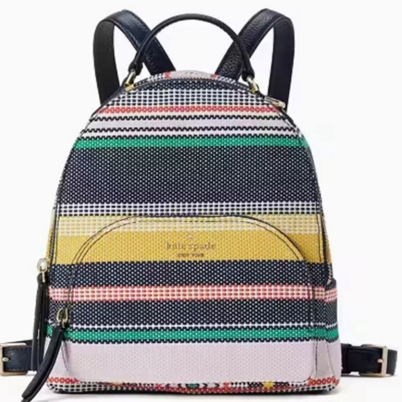 kate spade | Bags | Kate Spade Jackson Boardwalk Striped Canvas ...
